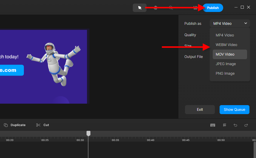 How to Render Videos with Transparency - Create Studio - Support Desk