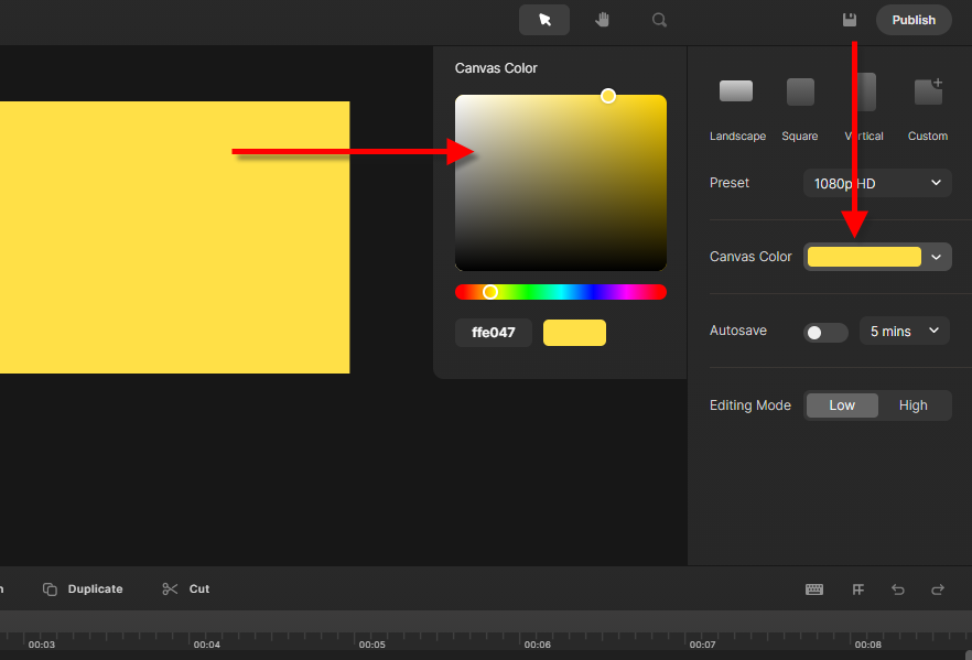 How To Change The Color Of The Canvas CreateStudioPRO